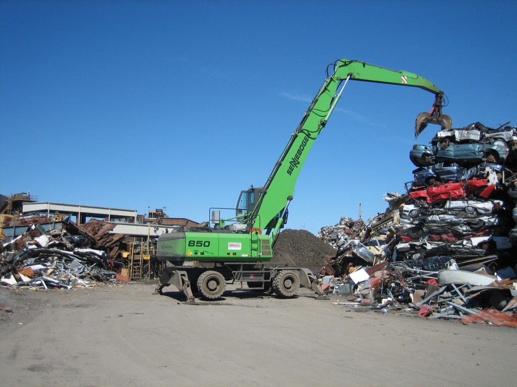 Global Shredding Strengthens Output With New SENNEBOGEN Scrap Handlers ...