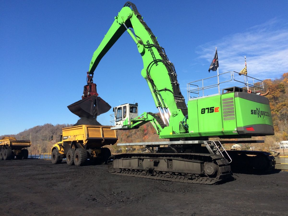 Sennebogen 875 R-HD Is On The Mark For Robindale Energy’s Donora Dock ...