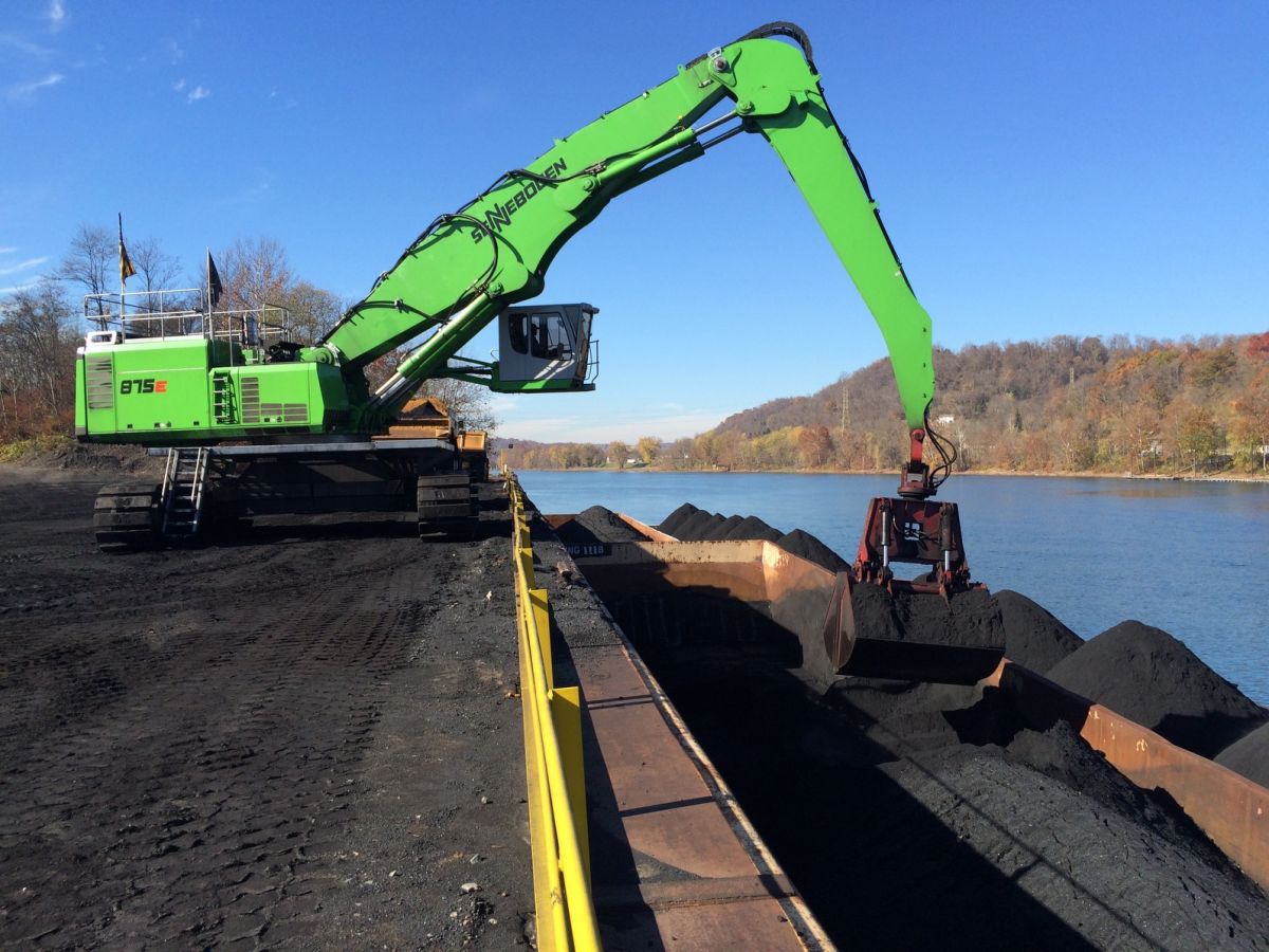 Sennebogen 875 R-HD Is On The Mark For Robindale Energy’s Donora Dock ...