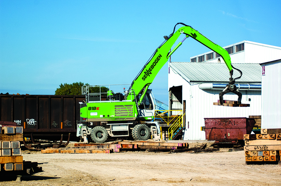Customized SENNEBOGEN Proves Made-To-Order For Stella-Jones’ Rail Tie ...